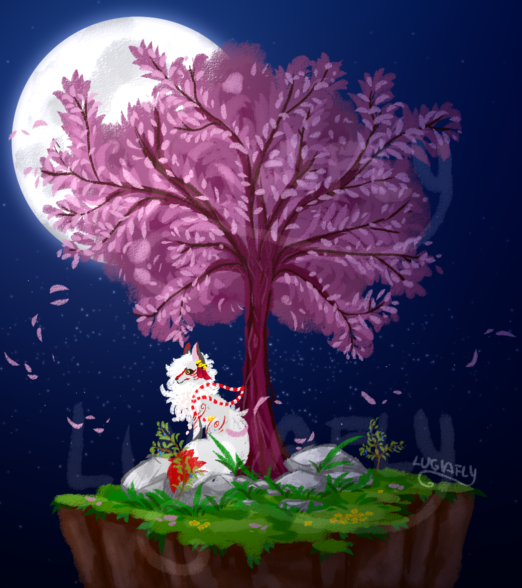 Under Sakura Tree By Lugiafly On Deviantart
