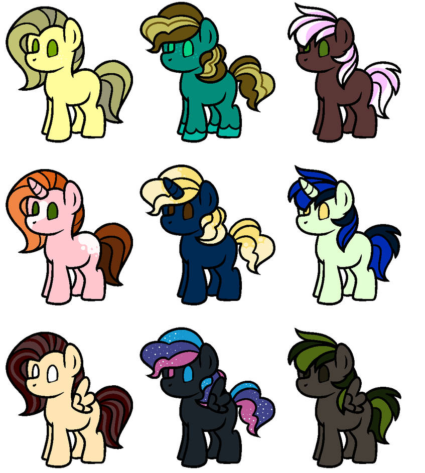 MLP Palette Adopts OPEN by BookWormAdopts on DeviantArt MLP Palette Adopts OPEN by BookWormAdopts on DeviantArt