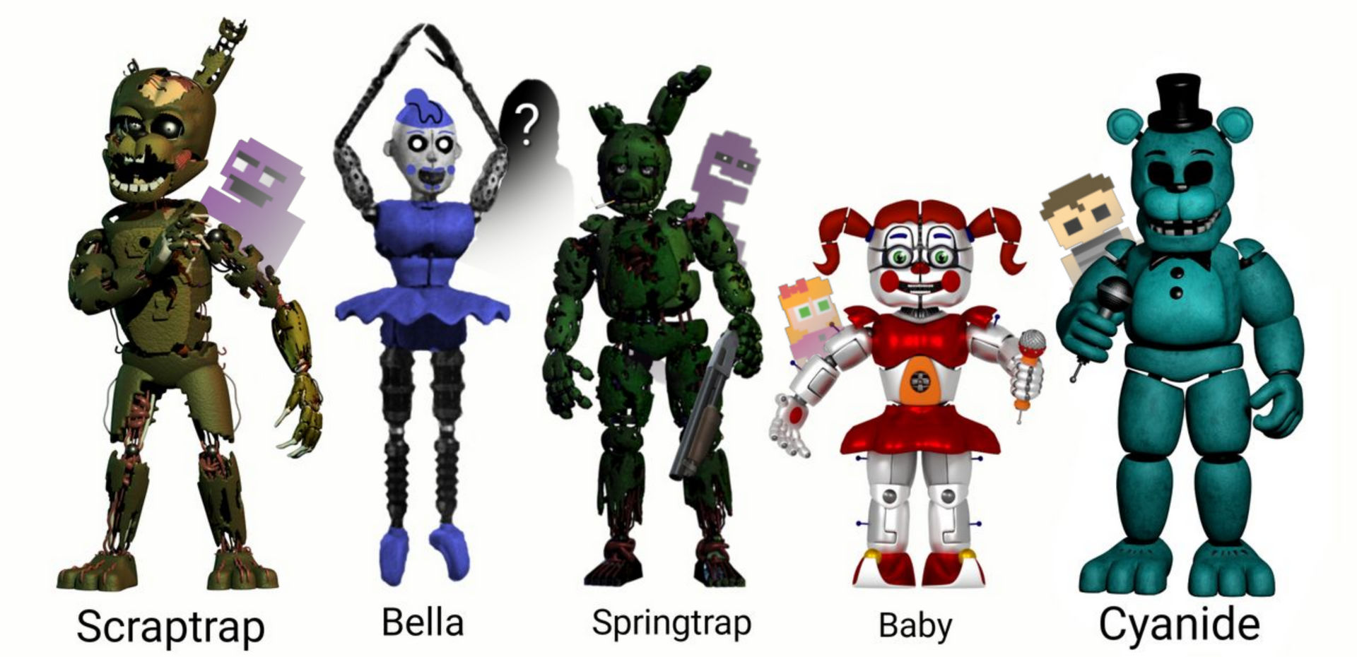 FNaF Afton Family Characters fnaf-afton-family-characters
