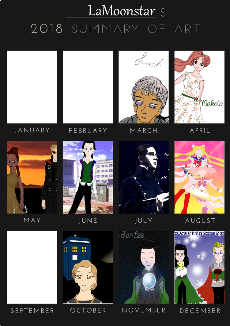 2018 Summary Of Art by Lamoonstar by LaMoonstar on DeviantArt 2018 Summary Of Art by Lamoonstar by LaMoonstar on DeviantArt