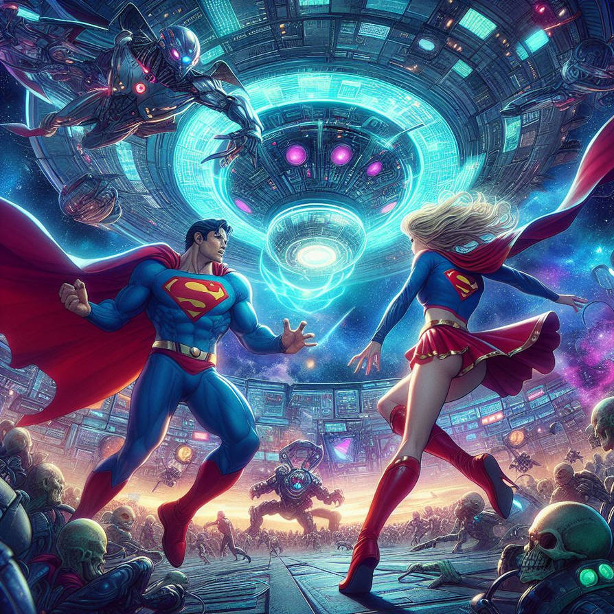 Supergirl Vs Superman By Lepantzeus On Deviantart