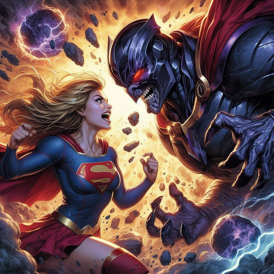 Supergirl Vs Darkseid 11 By Lepantzeus On Deviantart