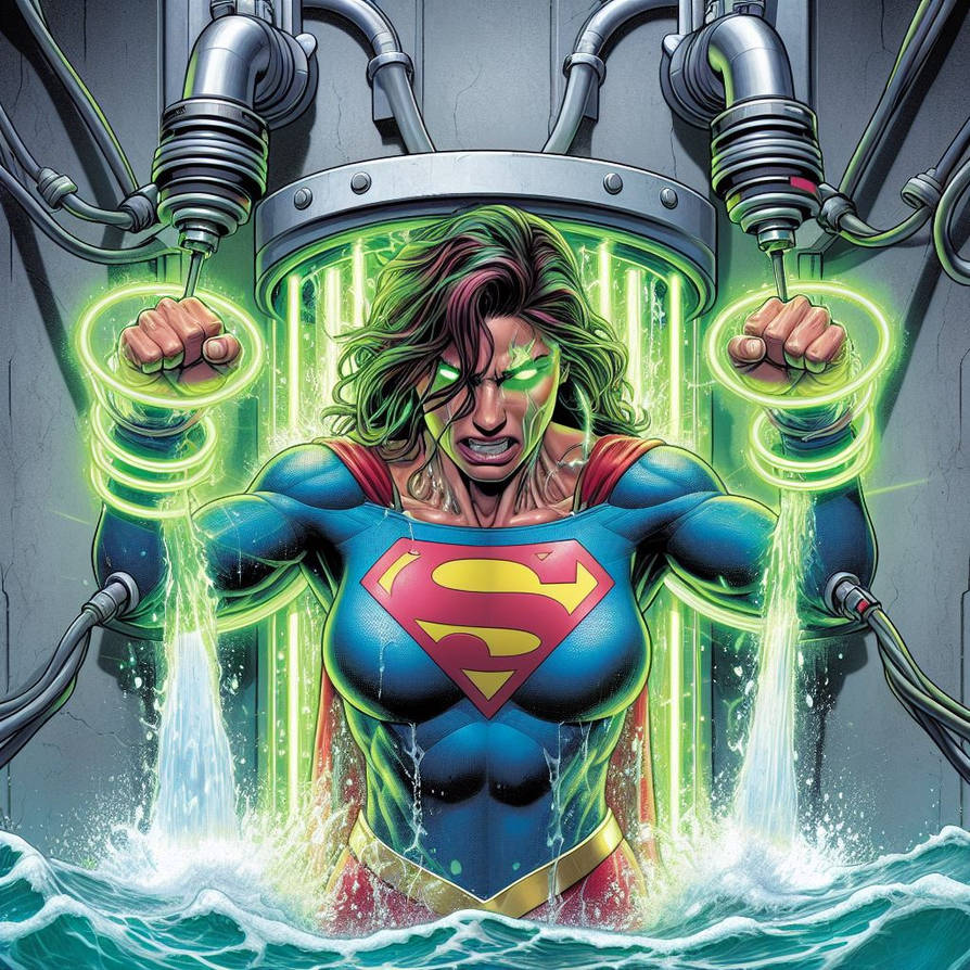 Supergirl Green Lantern Water Trap 116 By Lepantzeus On Deviantart