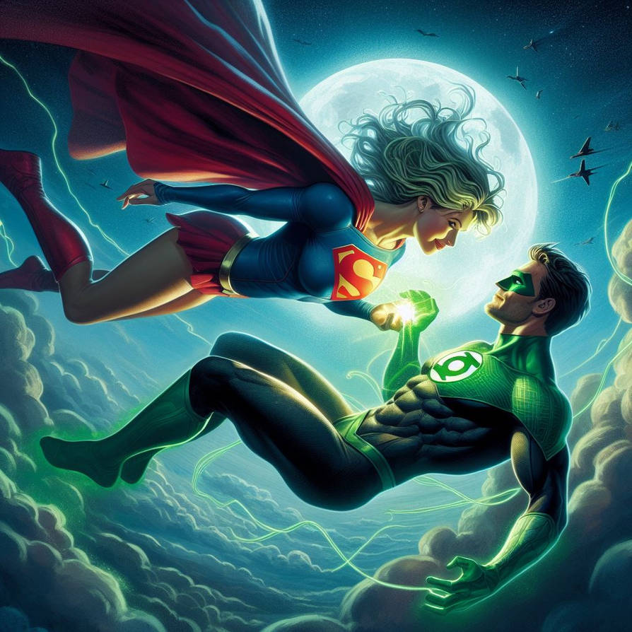Supergirl And Green Lantern 14 By Lepantzeus On Deviantart