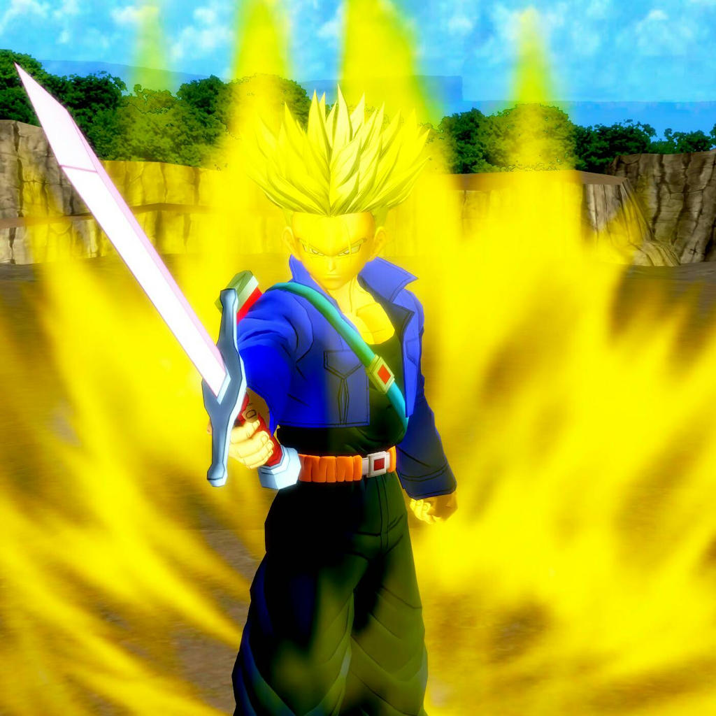 Super Saiyan Future Trunks Rendering By Brutalsurge402x On Deviantart