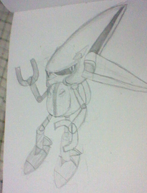 Rocket Metal Sonic Sketch By Milk Knight On Deviantart