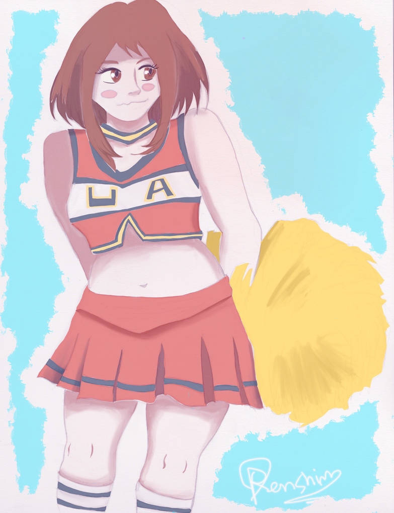 Uraraka Cheerleader By Shinca95 On Deviantart