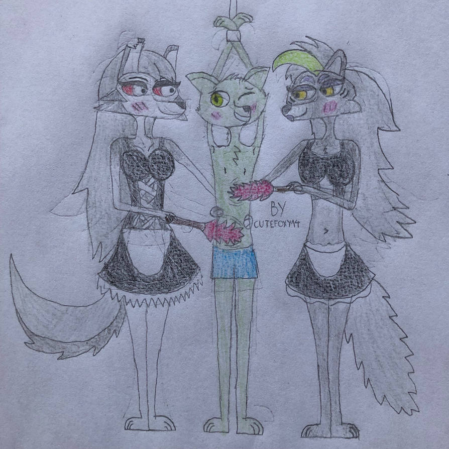 Tickled By Feather Dusters Rq By Cutefoxy14 On Deviantart