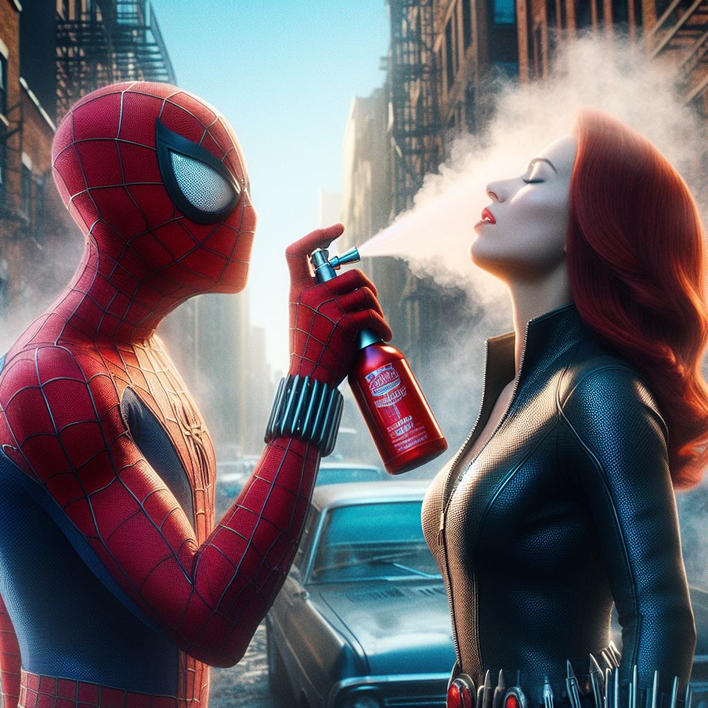 Spider Man Vs Black Widow Sleeping Gas By Artfiregame On Deviantart