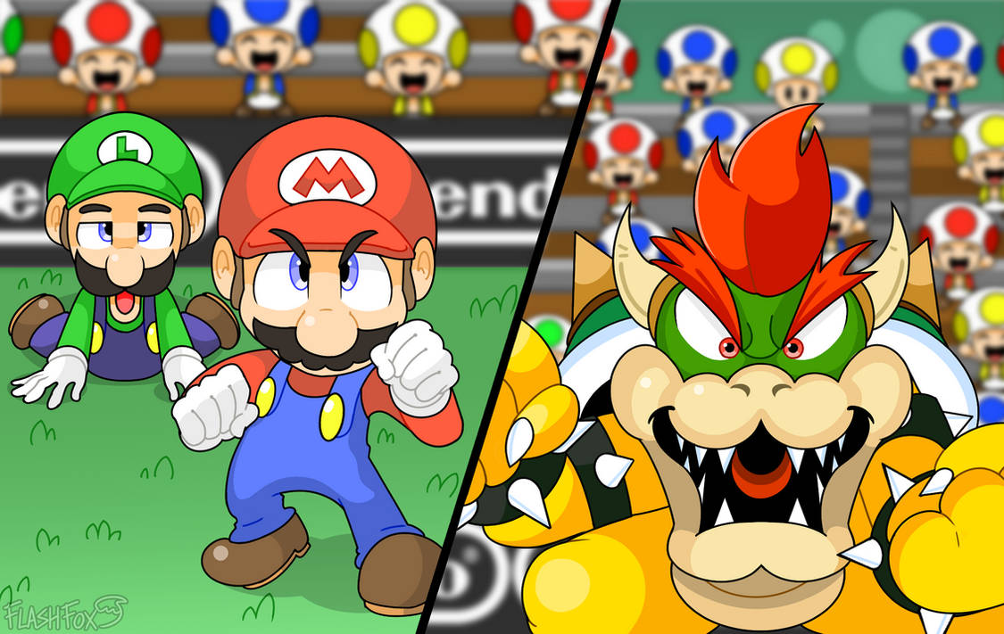 SMBZ Mario and Bowser Faceoff (and Luigi :p) by FlashFox24 on DeviantArt SMBZ Mario and Bowser Faceoff (and Luigi :p) by FlashFox24 on DeviantArt