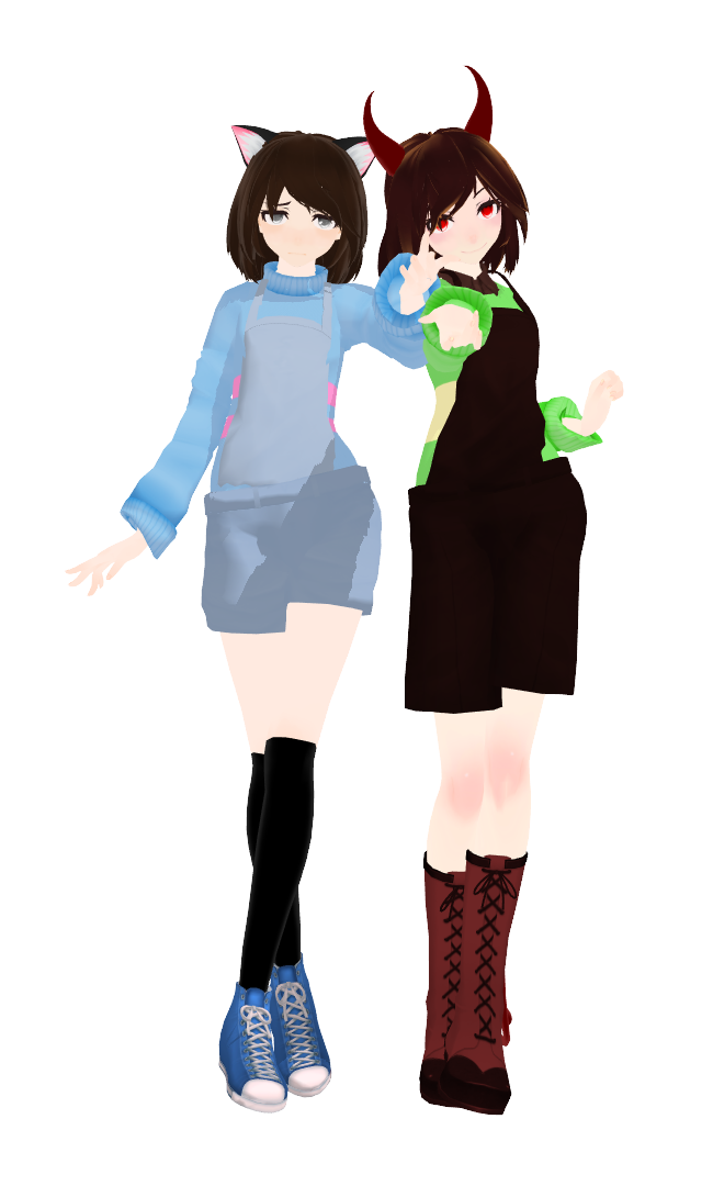 Mmd Uttda Frisk And Chara In My Style By 20soulblade13 On Deviantart