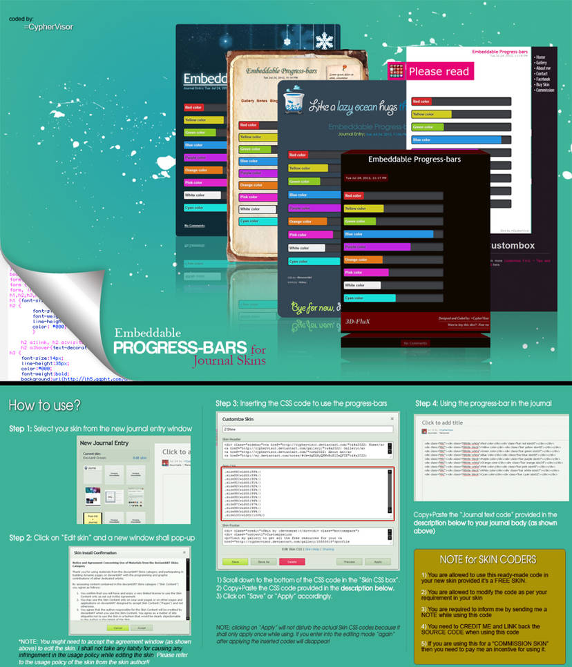 Journal Css Progress Bar Source Code By Cyphervisor On Deviantart