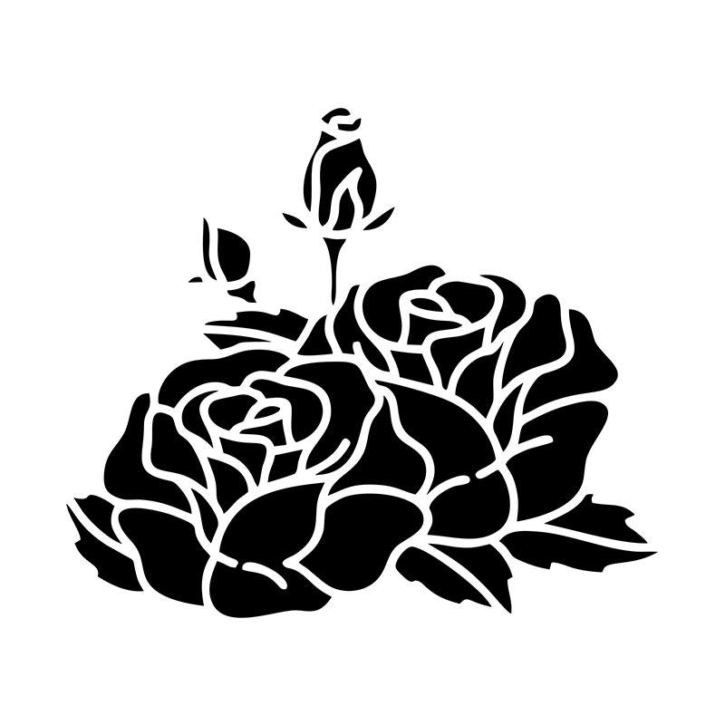 Amusing Rose Flower Stencil By Digitemb shop On DeviantArt amusing-rose-flower-stencil-by-digitemb-shop-on-deviantart
