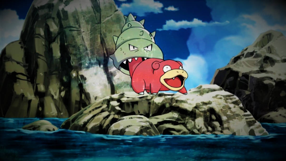 Slowpoke And Shellder By Pokemonsketchartist On Deviantart