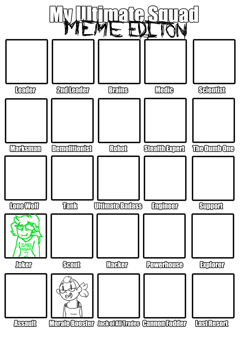 Squad Meme By Confident Fortune On Deviantart