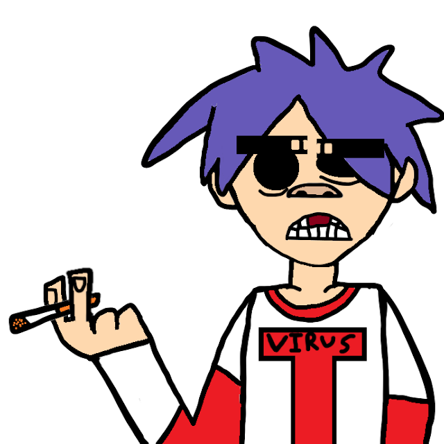 Gorillaz 2d Drawing By Squidhillyups On Deviantart