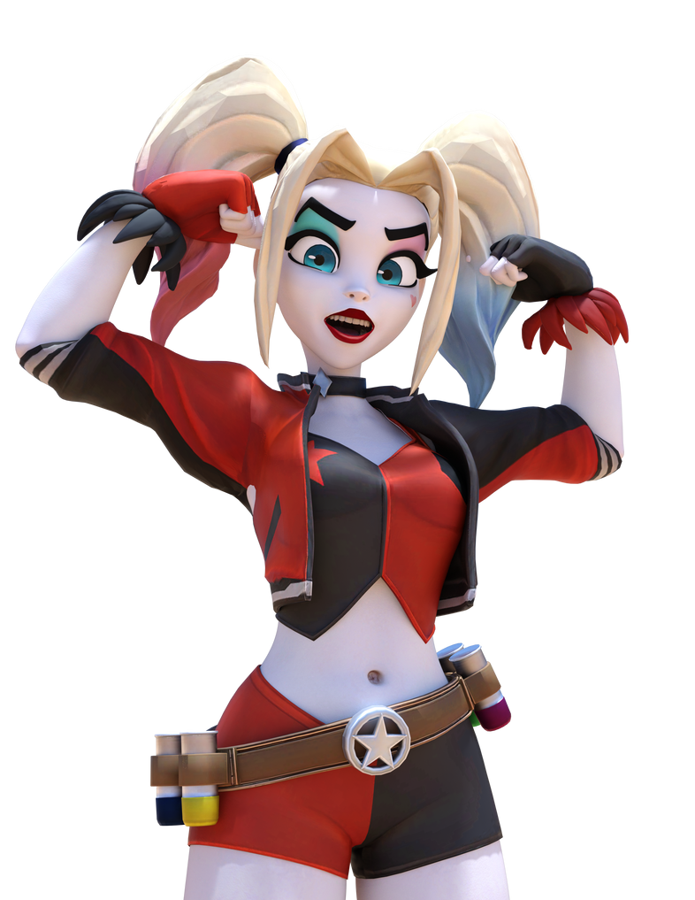Harley Quinns Belly Button Multiversus By Femalenavelart On Deviantart