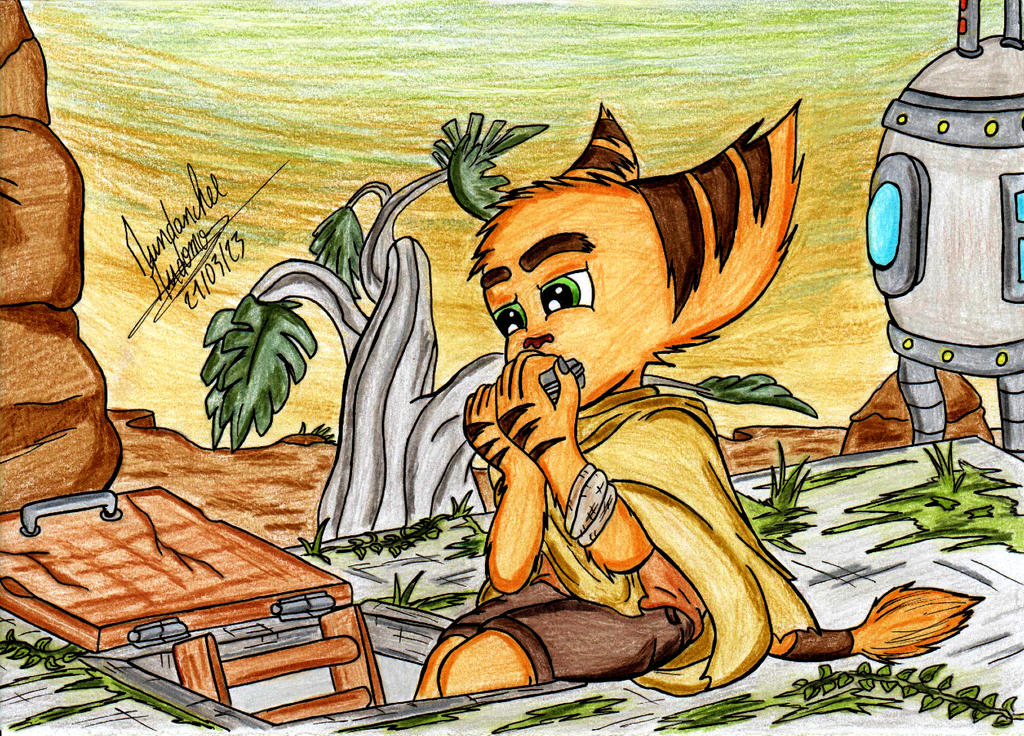 The Lonely Lombax Ratchet And Clank By Mundancheemudomo On Deviantart