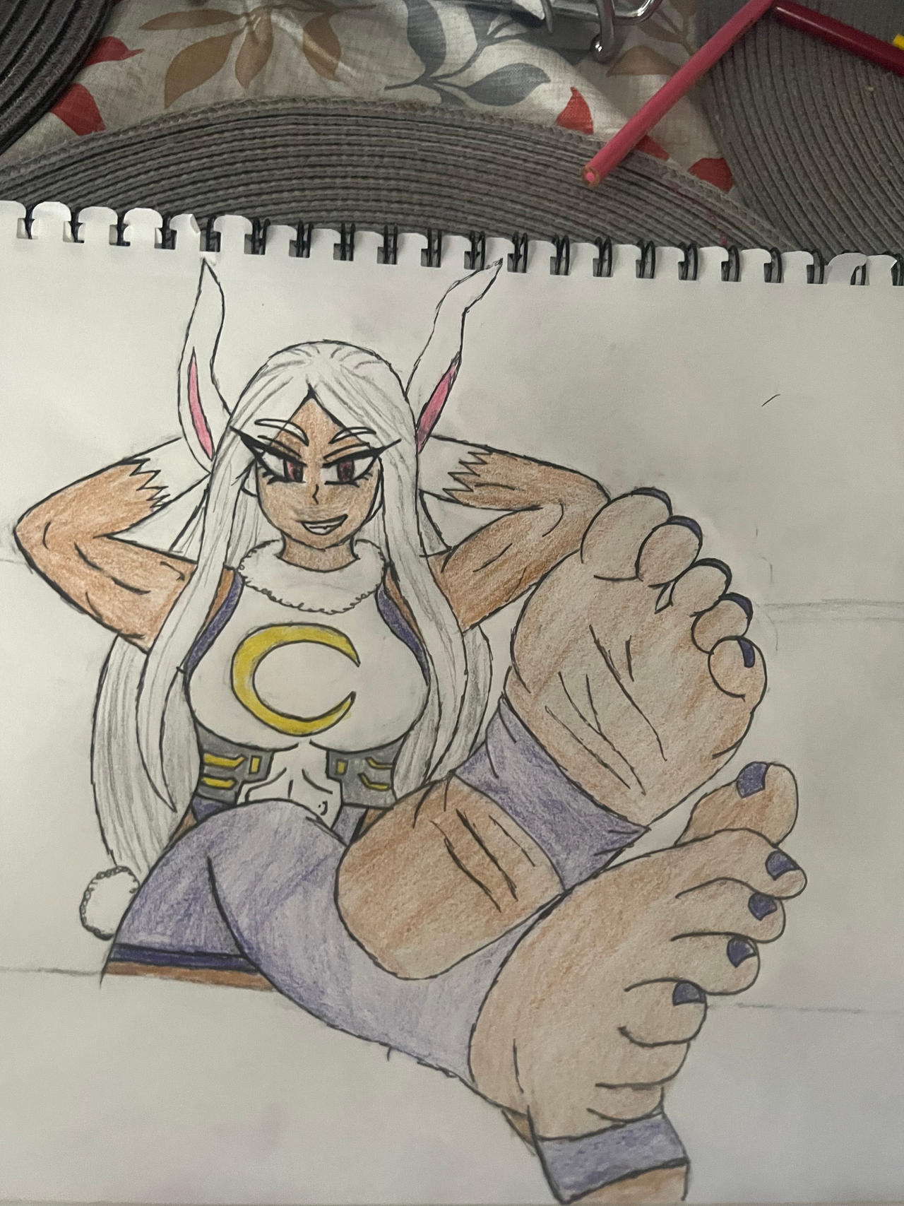 Mirko Feet Tease Purple Nails By Thewarrior360 On Deviantart