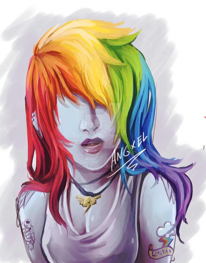 Rainbow Dash Style By Angxel On Deviantart