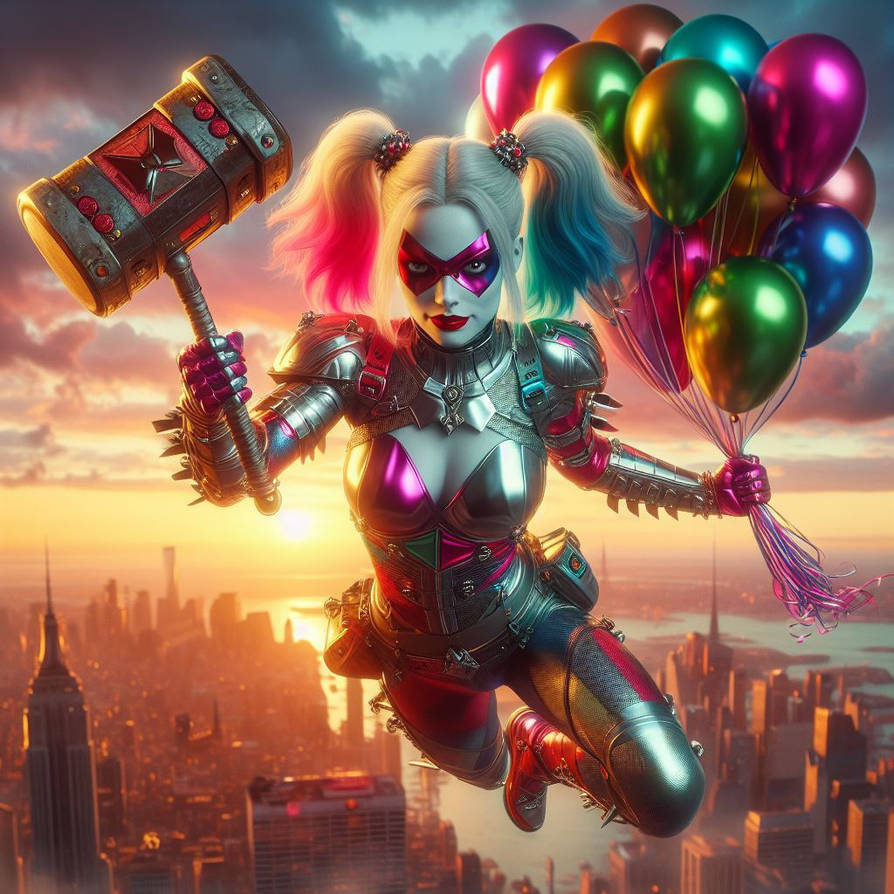Harley Quinn Balloons 7 By Xavierdoranai On Deviantart