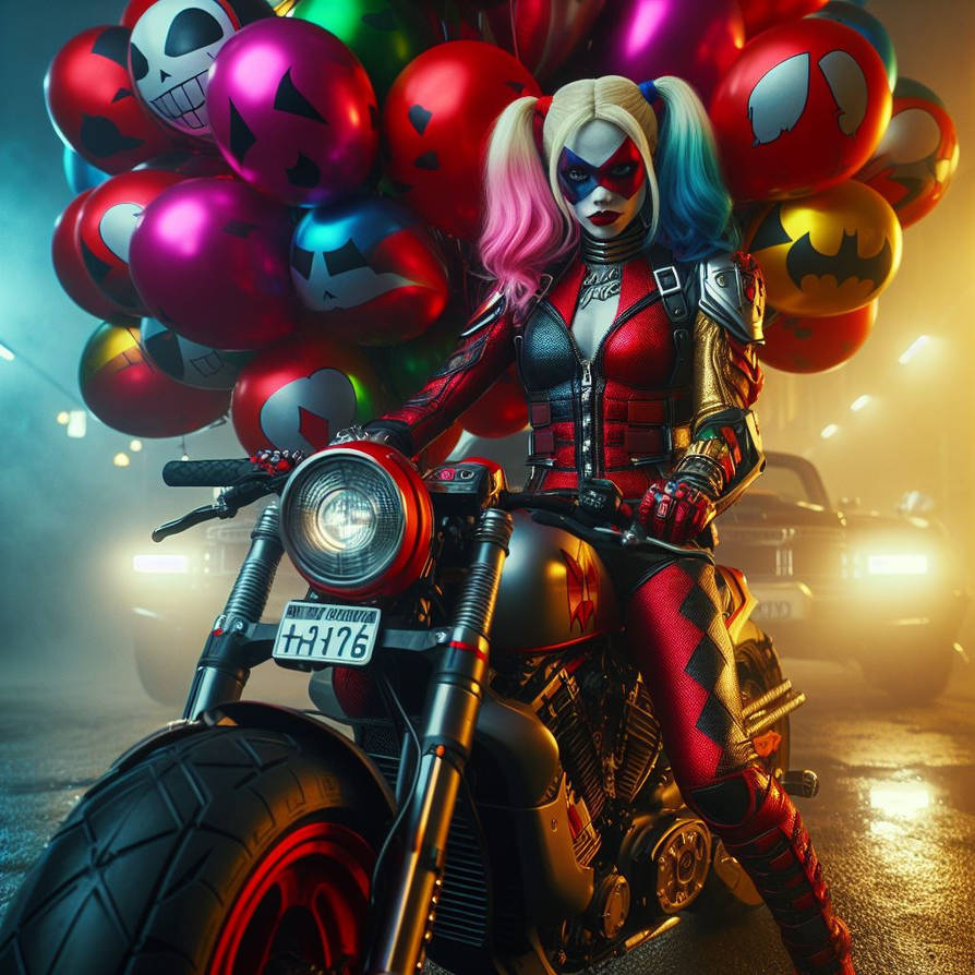 Harley Quinn Balloons 11 By Xavierdoranai On Deviantart