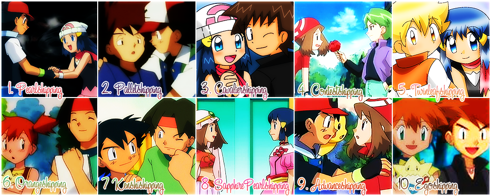 My Favorite Pokemon Shippings By Legilia On Deviantart
