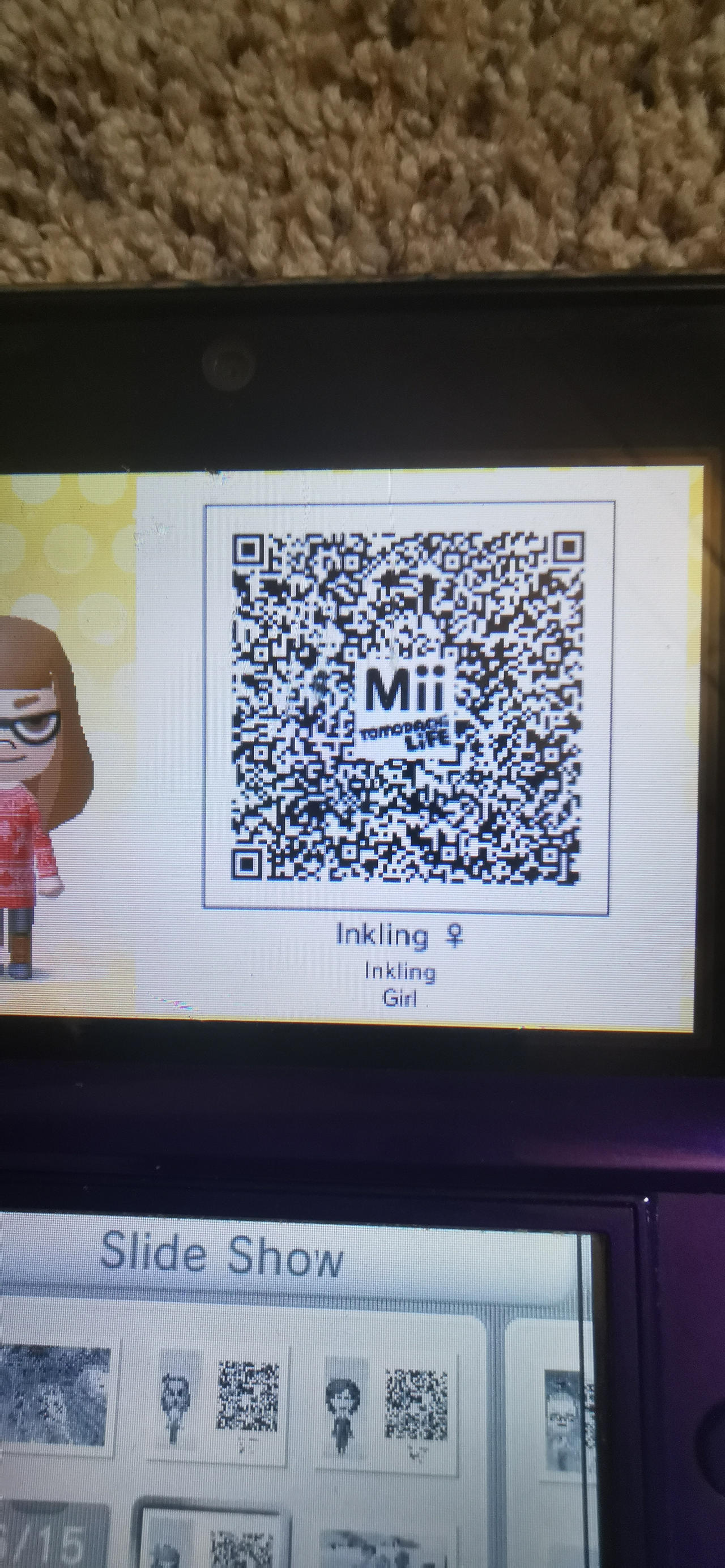Mii Qr Code Inkling Girl Tomodachi Life By Tylermakie On Deviantart