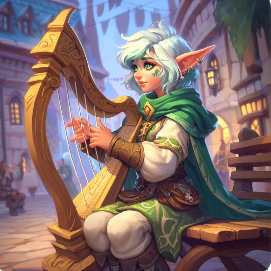 High Elf Bard Lyra By Shritistrang On Deviantart