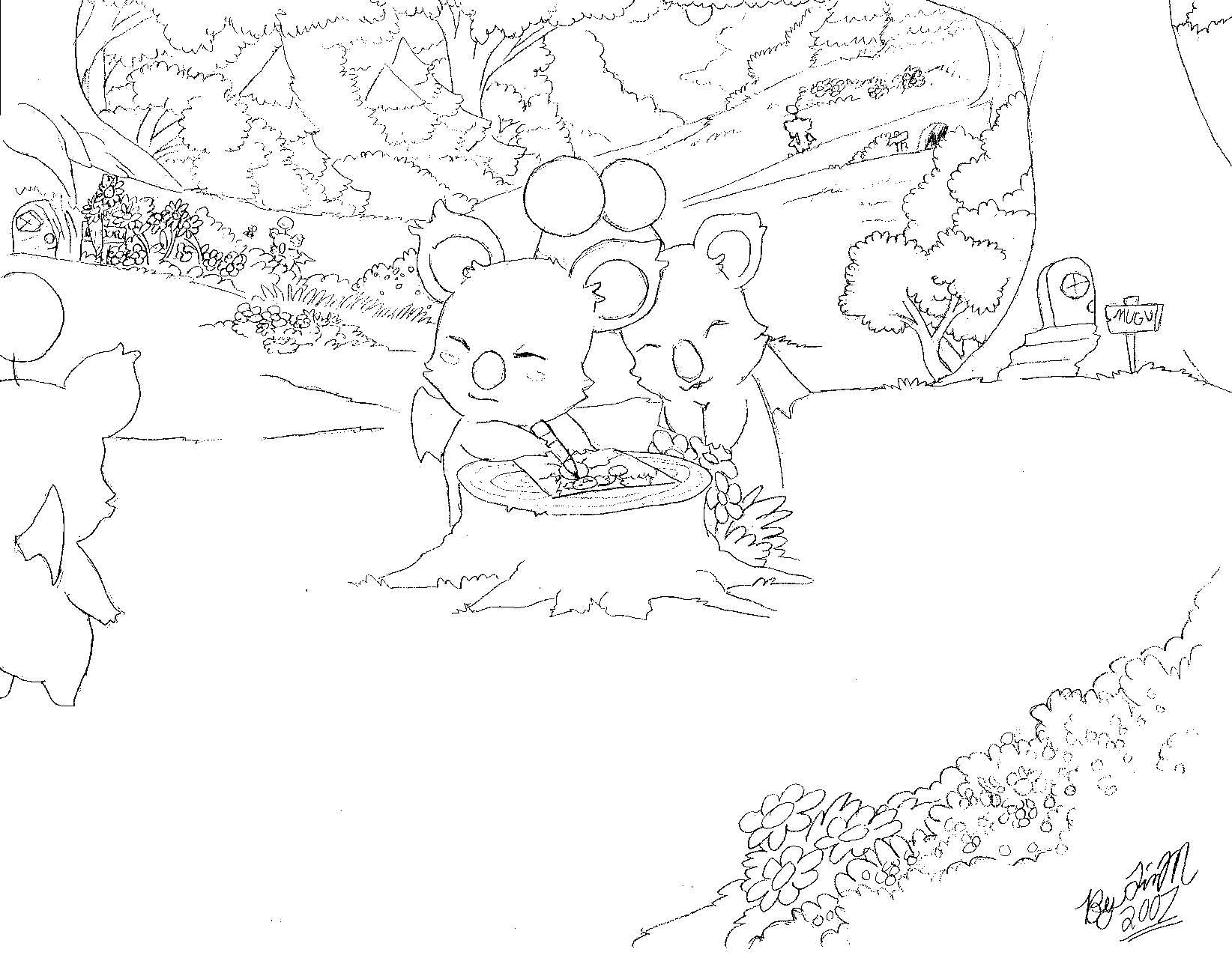 Moogle Village by lilfurman on DeviantArt