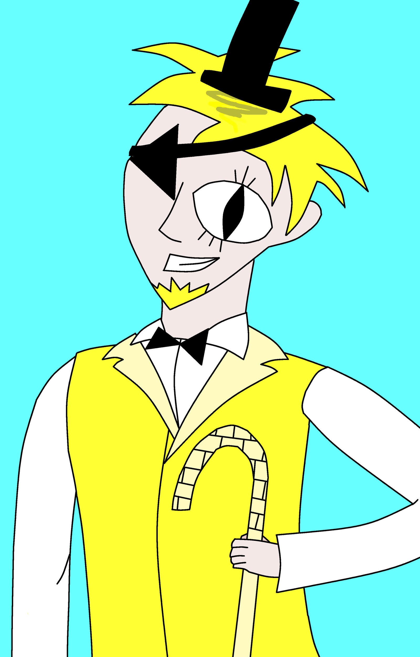 Bill Cipher Human By Chaostaco On Deviantart