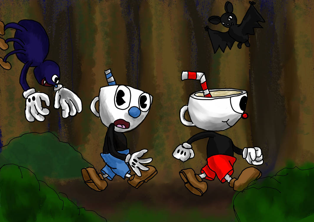 Cuphead And Mugman Night In The Woods By Skell Dragon62 On Deviantart