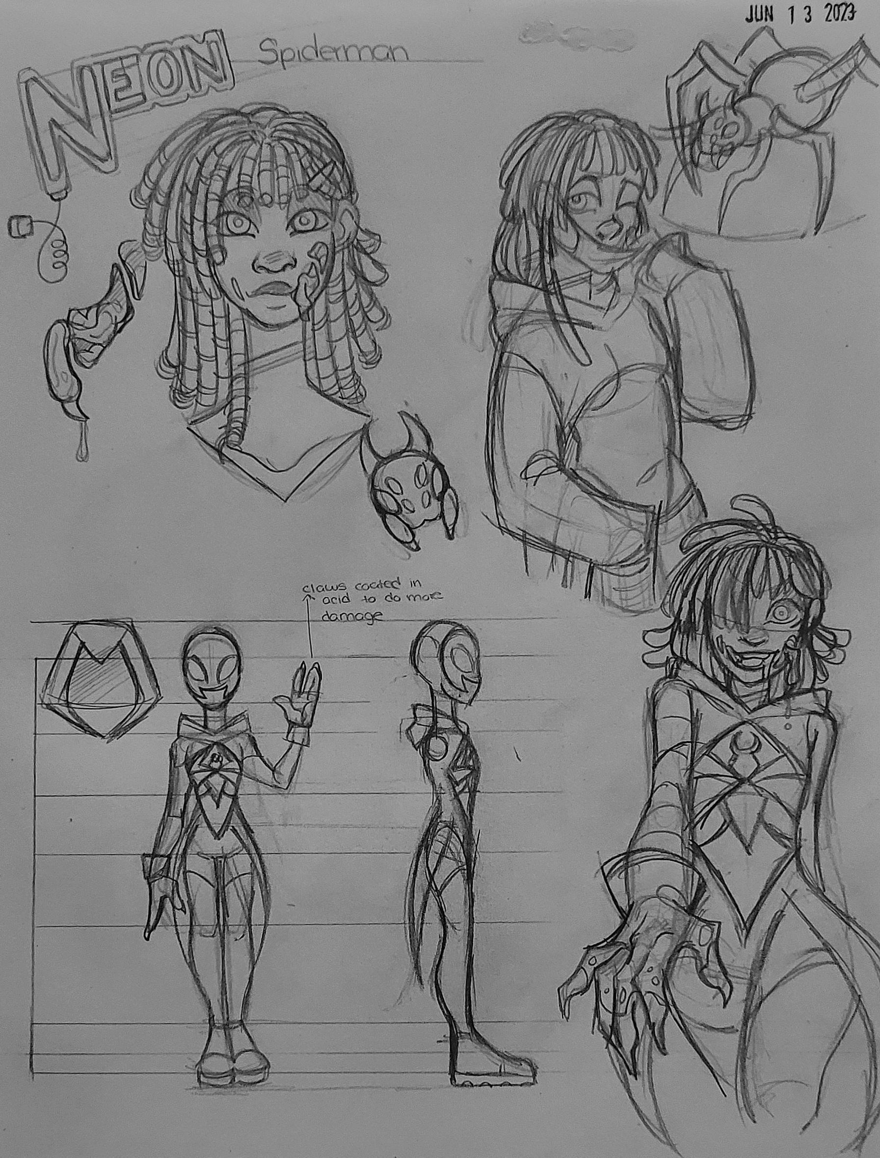Spidersona Sketches By Socallart On Deviantart
