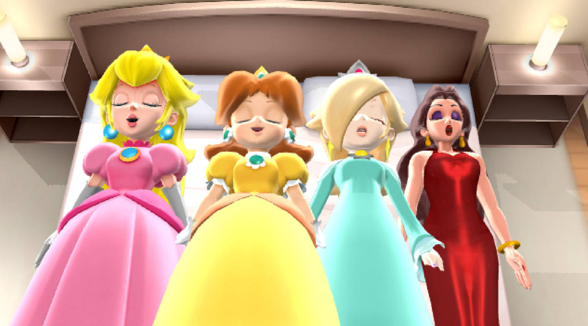 T Peach Daisy Rosalina And Pauline Sleeping By Mario1cool On