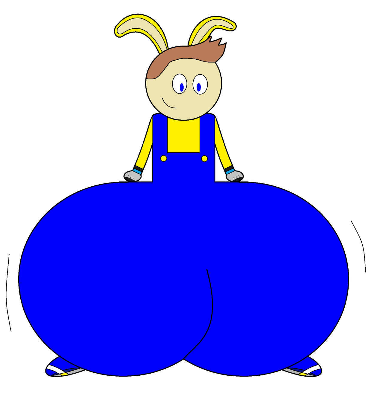 Aden The Rabbit Pants Inflation By Zippytheblueberrycat On Deviantart