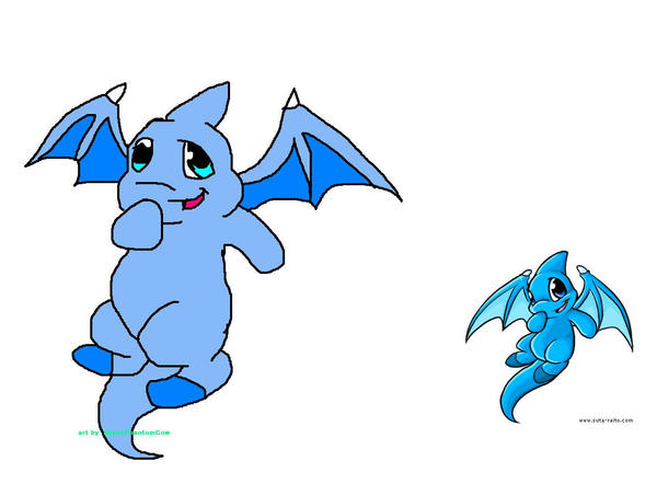 Blue Shoyru by HyperPhantomCow on DeviantArt