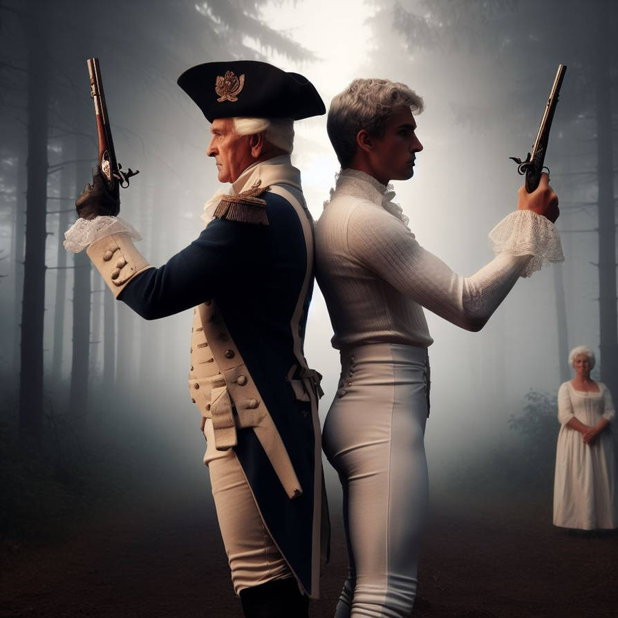 Pistol duel of the ages by yutanaki on DeviantArt Pistol duel of the ages by yutanaki on DeviantArt