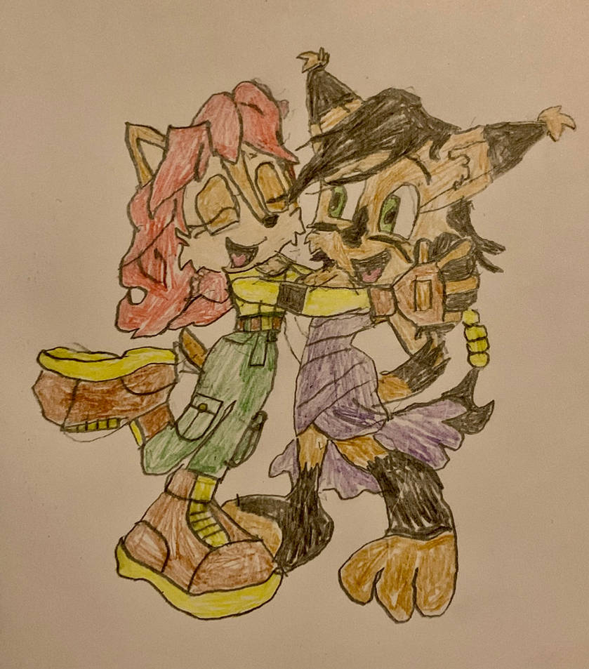 Sally Hugs Nicole By Tie Rex1000000 On Deviantart