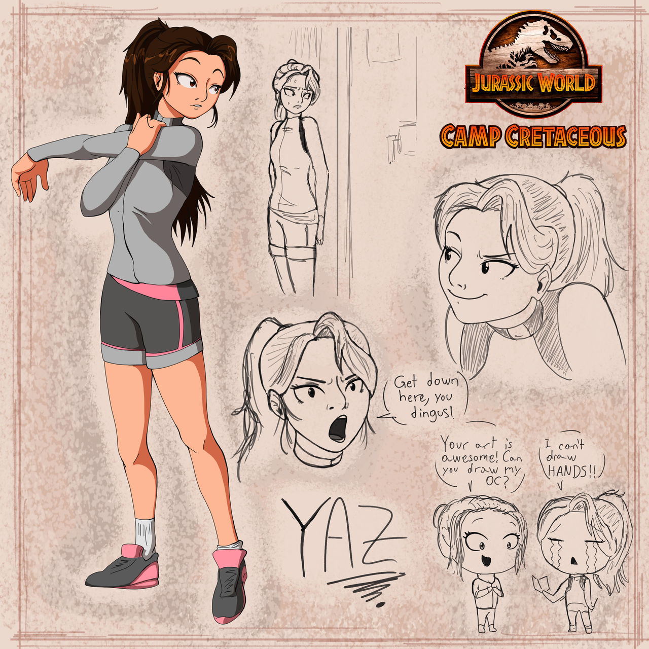 Camp Cretaceous My Style Yaz By Allotyrannosaurus On Deviantart