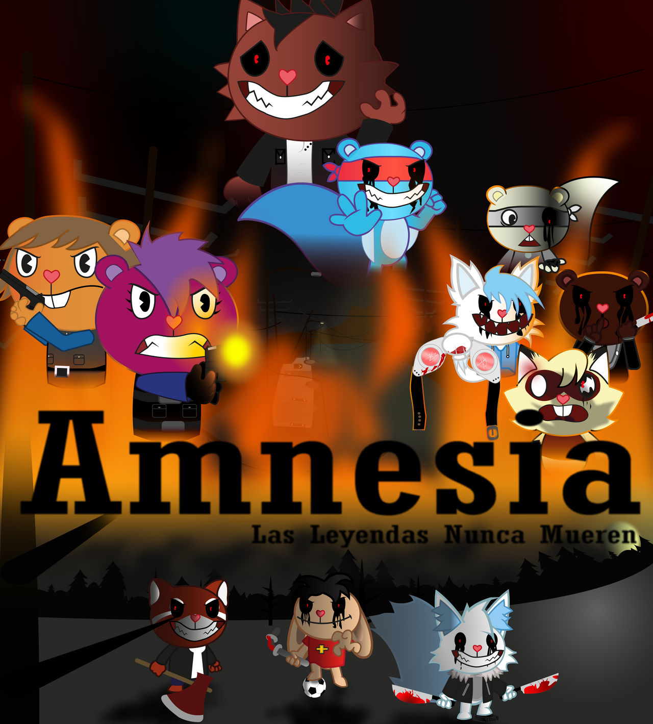 Poster Amnesia Happy Tree Friends By Lantihope On Deviantart