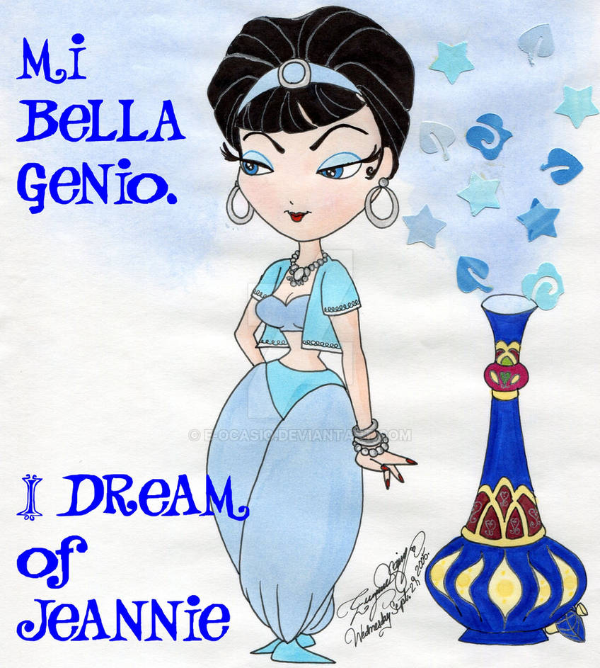 I Dream Of Jeannie The Evil Sister Cartoon By E Ocasio On Deviantart