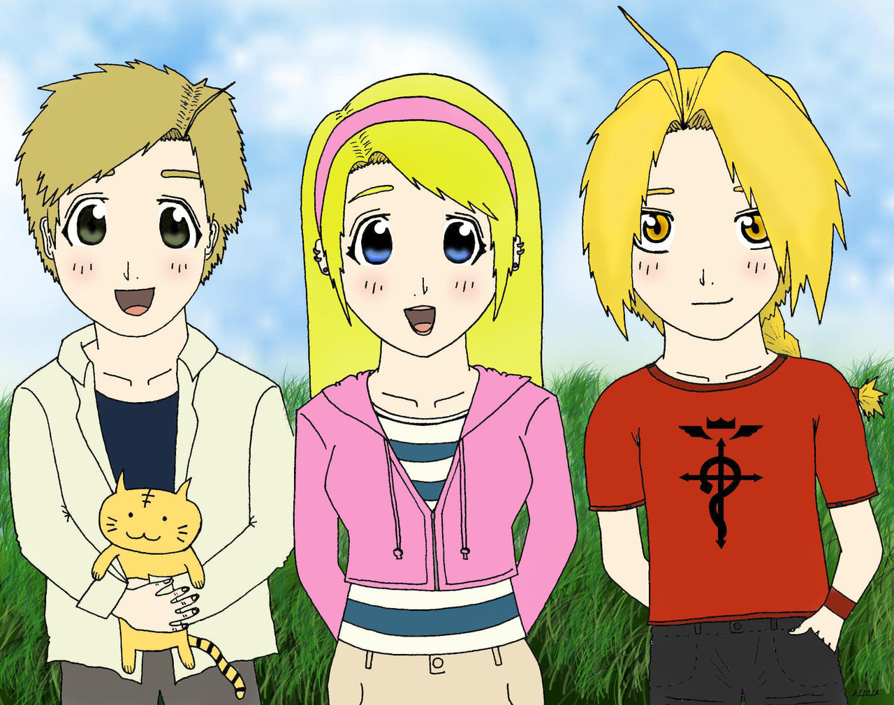 Infancia- ed,al y winry by Lilicia-Onechan on DeviantArt