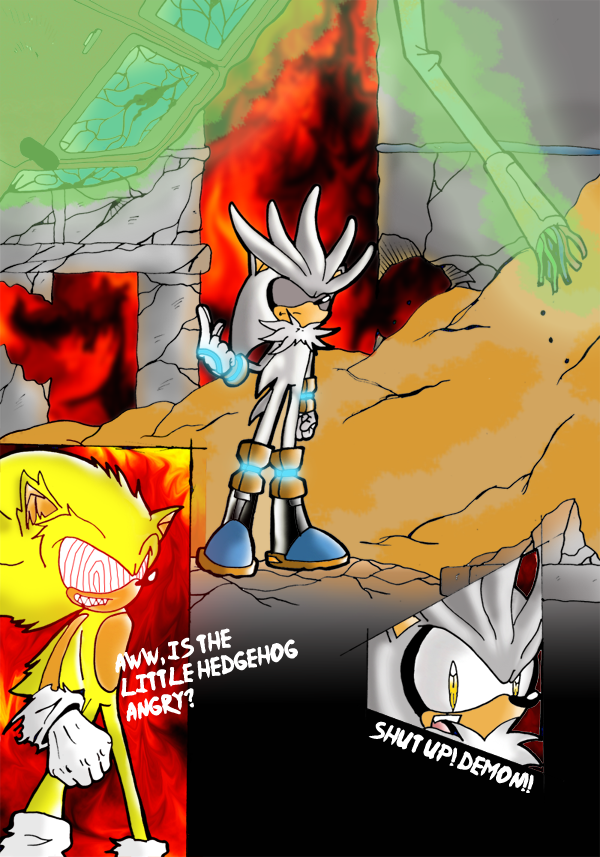 Sonic Iblis: Silver vs Super by SHADOWPRIME on DeviantArt