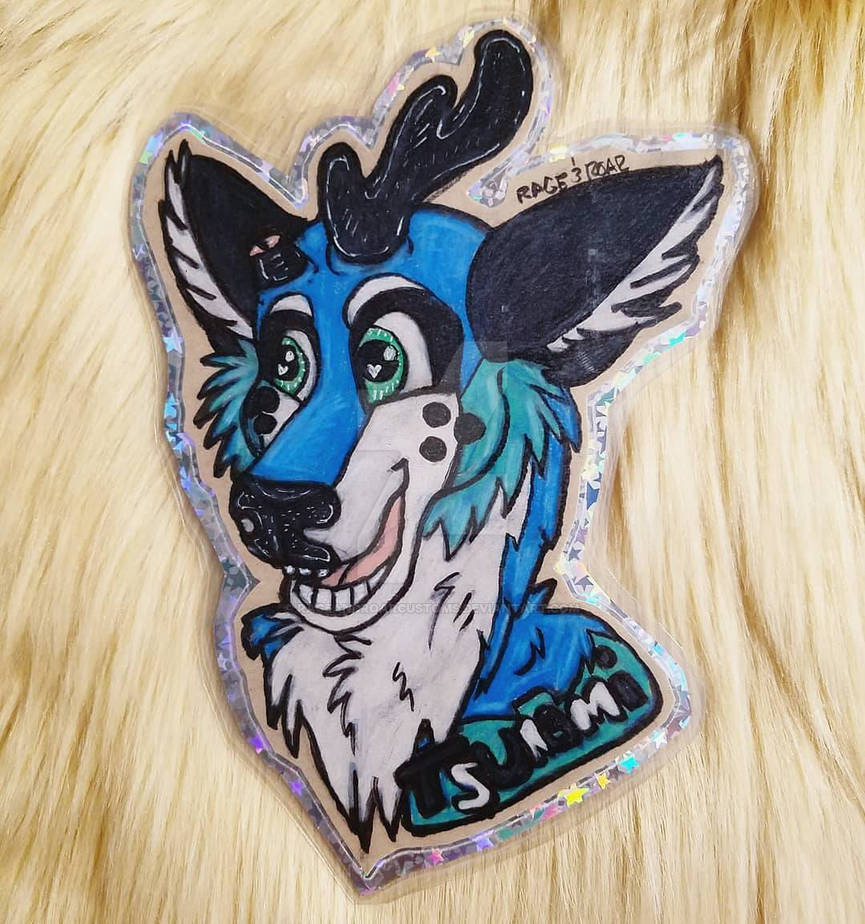 Badge Commission Tsunami By Rageandroarcustoms On Deviantart