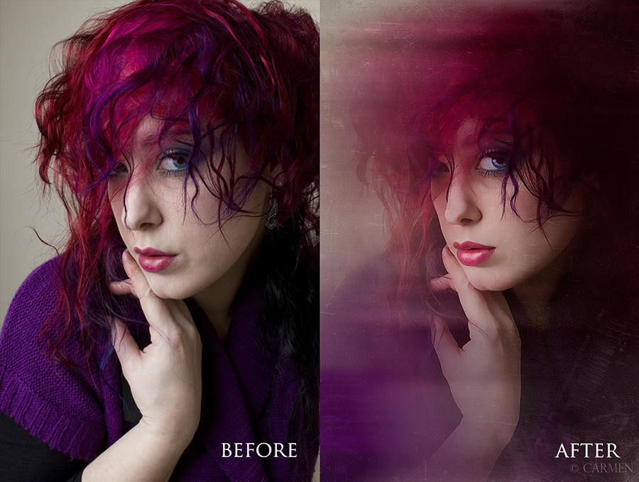 Violet Dream Before And After By Katherineshapar On Deviantart