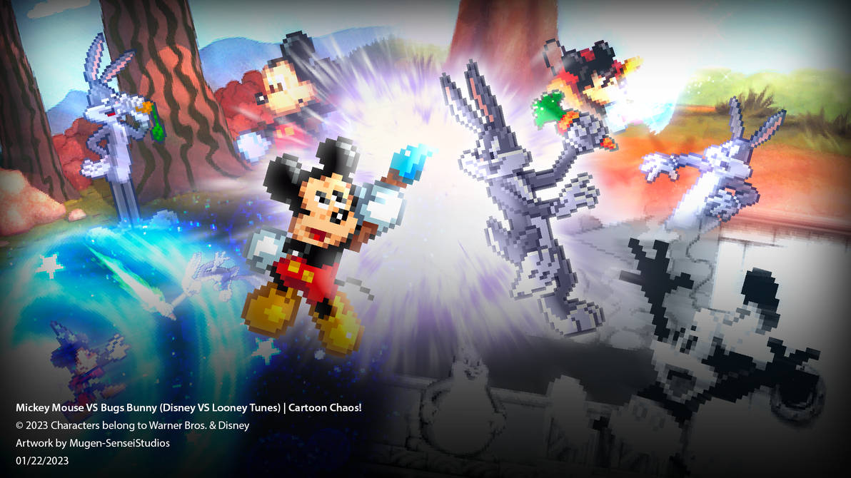 Mickey Mouse Vs Bugs Bunny Cartoon Chaos 2023 By Mugen