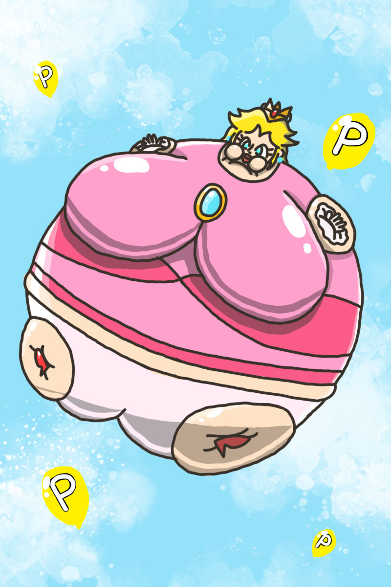 Princess Peach Inflation By Questionable500 On Deviantart