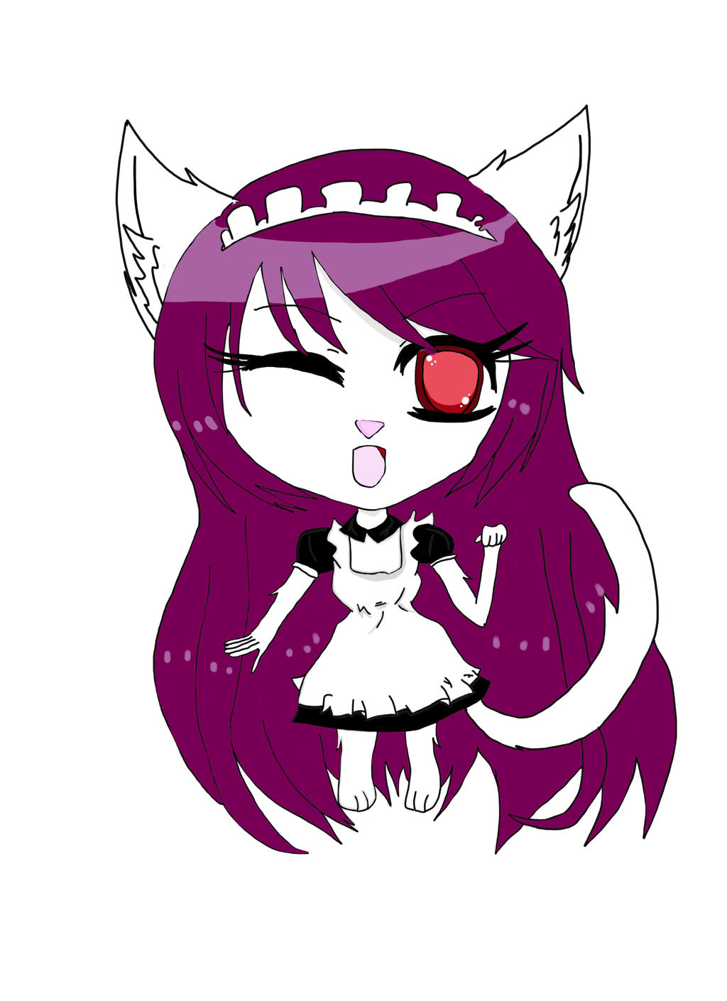 Chibi Cat Girl By Ellazilla On Deviantart