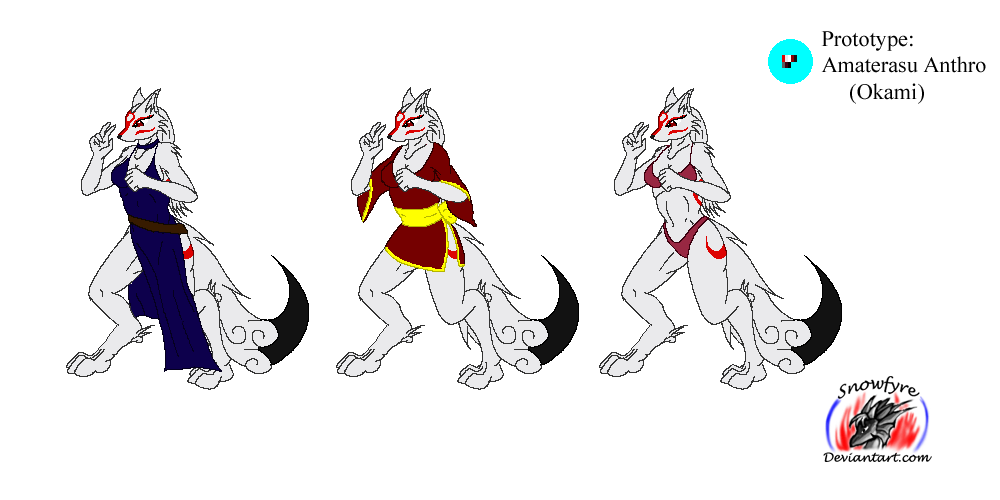 Prototype Anthro Amaterasu For Mugen By Snowfyre On Deviantart