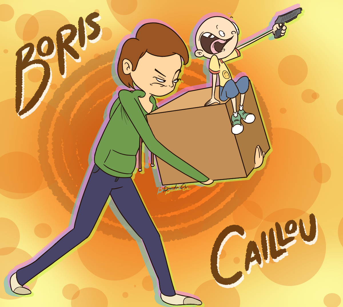Boris And Caillou By Yourbrandyarts On Deviantart